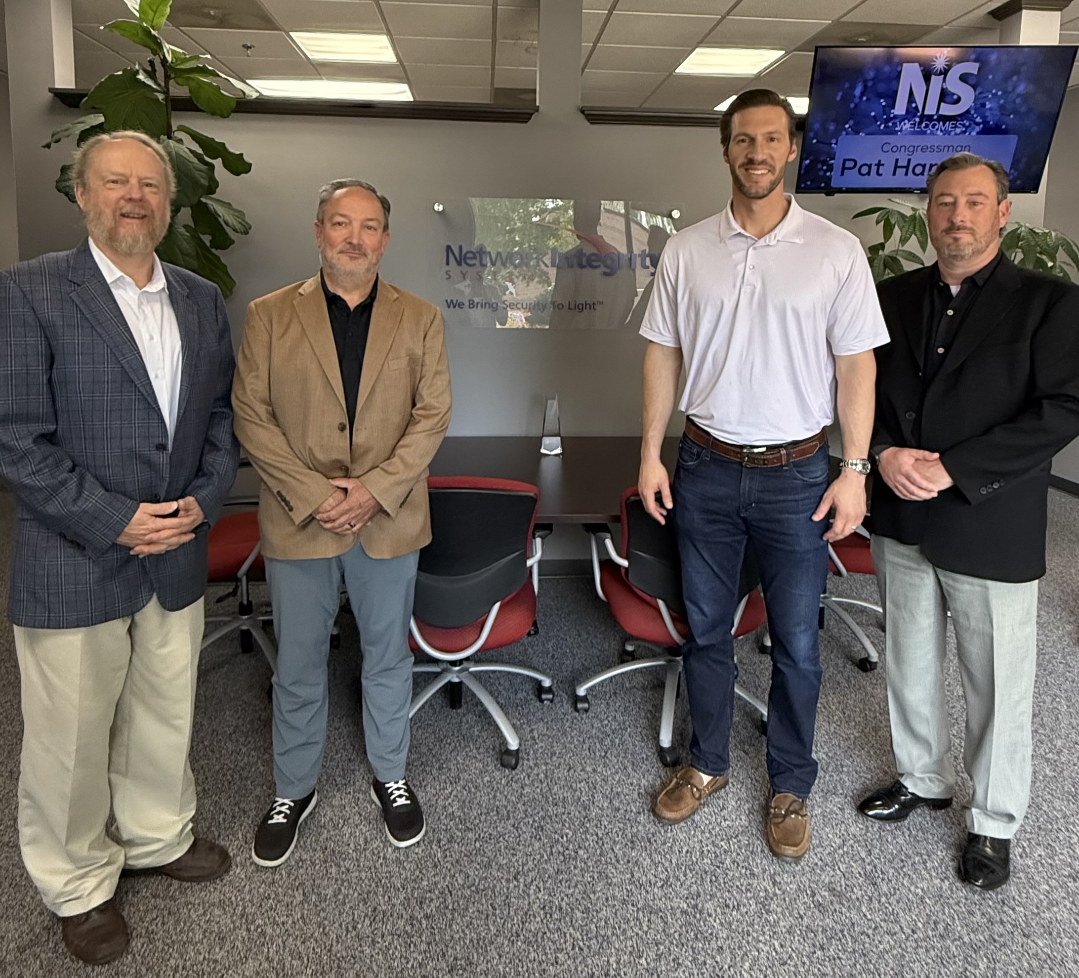 Congressman Pat Harrigan Visits Network Integrity Systems in Hickory, NC